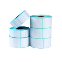 China Factory High Adhesive Thermal Sticker Paper Roll Heat Sensitive Labels Custom Thermal Labels for Printer for sale