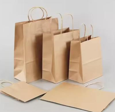 China Restaurant carry-out bags, fast food takeout bags, custom printed shopping kraft paper bags with handles for sale