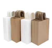China Environmentally friendly, biodegradable, personalized kraft paper bag for luxury customization, featuring twisted handles, suitable for food packaging for sale