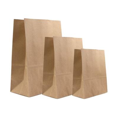 China Kraft Paper Bag With Handle Food Delivery Bag, Restaurant Takeout Takeaway Bag For Food for sale
