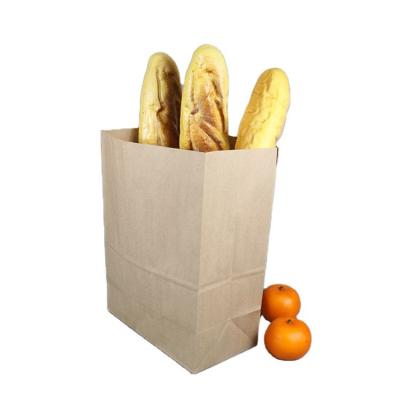 China Disposable Takeout Kraft Paper Bag Custom Printed Logo White Food Carrier Packing Brown Paper Bags For Food Takeaway for sale