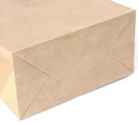China Disposable Custom-Made Clothing Comes With A Flat-Handled Brown Kraft Paper Bag For Carrying for sale