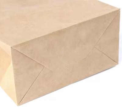 China Disposable Custom-Made Clothing Comes With A Flat-Handled Brown Kraft Paper Bag For Carrying for sale