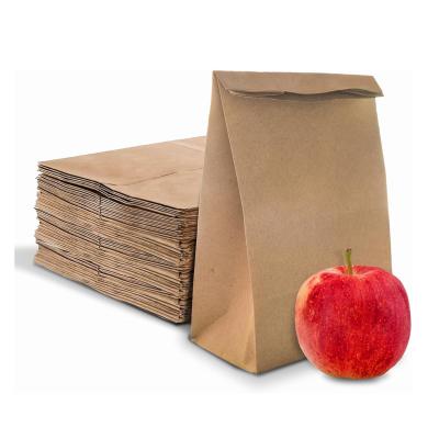 China Recyclable Low Price Disposable Kraft Paper Bags For Food Takeaway For Sandwiches Pizza Milk Sushi Jelly Lunch Storage Storage for sale