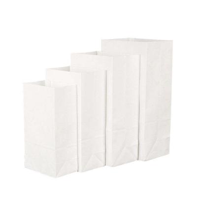 China Custom Printing Eco-Friendly Recyclable Shopping Fruit Kraft Paper Brown Packaging Square Flat Bottom Paper Bag for sale