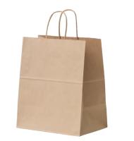 China Wholesale sales of printed logo white and brown kraft paper food packaging takeout bags with twisted handles, shopping jewelry gift bags for sale