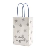 China Eco-friendly reusable hard custom logo boutique shopping gift perfume twisted handle kraft paper bag for sale