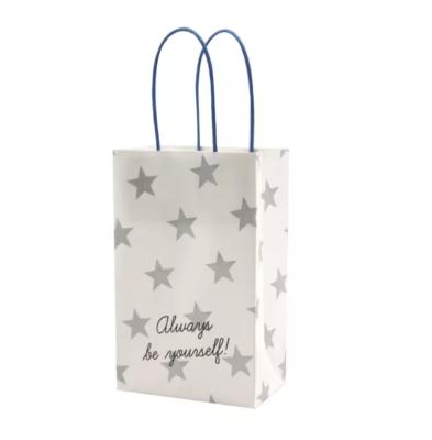 China Eco-friendly reusable hard custom logo boutique shopping gift perfume twisted handle kraft paper bag for sale