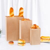 China Custom Fast Food Bag Factory Food Carry Bag Takeout Kraft Paper Bags With Or Without Greaseproof for sale