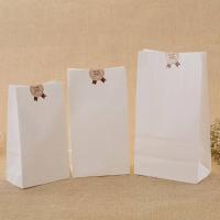 China Custom  Food Packaging Brown Kraft Paper Bread Bag, Wholesale Accept Custom Greaseproof FOOD PAPER BAG for sale