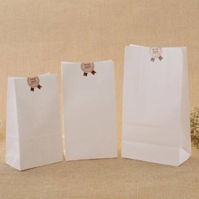 China Custom  Food Packaging Brown Kraft Paper Bread Bag, Wholesale Accept Custom Greaseproof FOOD PAPER BAG for sale