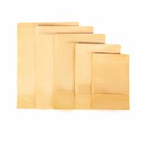 China Biodegradable Disposable Greaseproof Custom Logo Printing Baking Bakery Food Grade Kraft Paper Cake Packaging Bags For Bread for sale