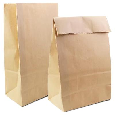 China Bread Kraft Bag For Bread Food Custom Logo Size Paper Bags For Food Take Away for sale
