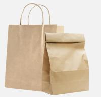 China Customized promotional design, personalized kraft paper bag logo printing, gift packaging, handle bag for shopping and food delivery for sale
