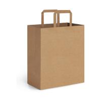 China Kraft Paper Bags With Twisted Handle And Lamination Shopping Packaging Pouch For Supermarket Promotion for sale