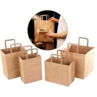China Kraft Paper Bags With Twisted Handle And Lamination Shopping Packaging Pouch For Supermarket Promotion for sale