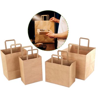 China Kraft Paper Bags With Twisted Handle And Lamination Shopping Packaging Pouch For Supermarket Promotion for sale