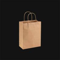 China Kraft Paper Bag With Handle Shopping Takeaway Bag Clothing Kraft Paper Thickening Black Paper Bag With Handle for sale