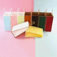China Double-Sided Stars Fashion Design Merchandise Retail Party Favor Recyclable Kraft Bags Twisted Handles For Thank You Craft Gifts for sale