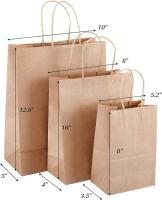 China Custom Kraft Paper Shopping Bags With Beautiful Logo Hot Stamping  Gift Bags for sale