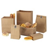 China Custom Food Grade Kraft Paper Bag Recycled Brown Bag With Logo Printed Eco-Friendly Paper Bags Flat Bottom Biodegradable for sale