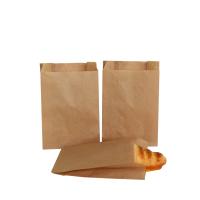 China Personalized Pinch Bottom Paper Bags White Sachet Bag for Bakery Shop for Cakes Take Out for sale