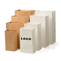 China Custom Biodegradable Compostable Brown Paper Bag Food Packaging Custom Logo Eco Friendly Kraft Bakery Bags for sale