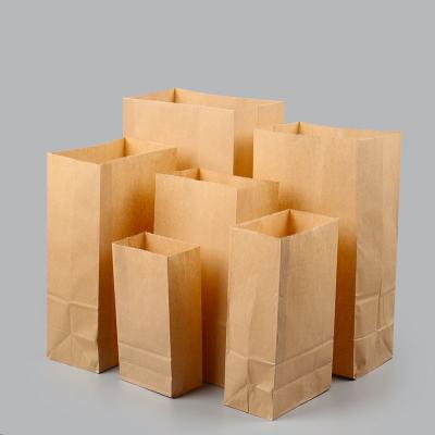 China Customized Size Brown Paper Bags Custom Made SOS Paper Bag For Food Packaging With Your Own Logo for sale