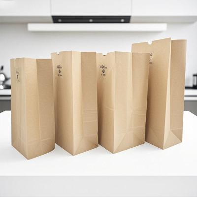 China SOS Bag 80gsm Virgin Kraft Paper Brown Paper Bags For Bread for sale