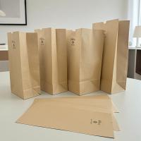 China Brown Paper Lunch Bag Lunch Size SOS Disposable Recycled Kraft Brown Paper Bags for sale