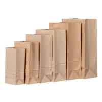 China Eco-Friendly Food Grade SOS Custom Restaurant White Kraft Paper Bags for sale