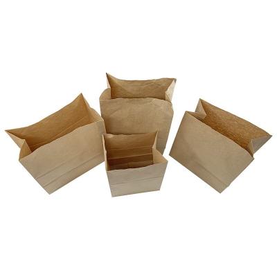 China Custom Biodegradable Shopping Kraft Paper Bags  SOS Paper Bag No Handle With Your Own Logo for sale