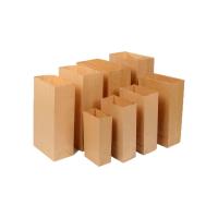 China Self-adhesive Kraft Paper Food Bag High-end Clothing Shopping Paper Bags for sale
