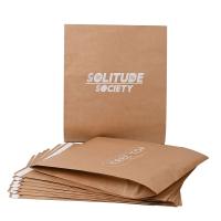 China Eco-Friendly Recycled Brown Kraft Paper Mailer Bag For Express And Courier Delivery Packaging Shipping Bags for sale