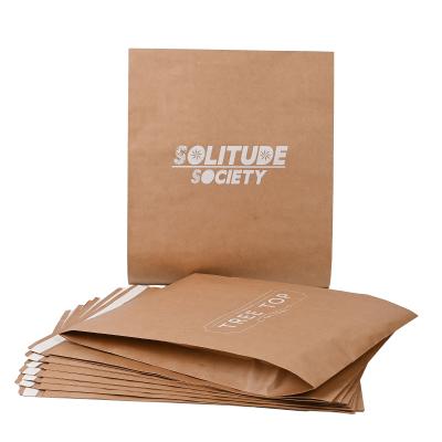 China Eco-Friendly Recycled Brown Kraft Paper Mailer Bag For Express And Courier Delivery Packaging Shipping Bags for sale