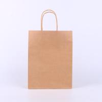 China Food Takeaway Custom Printed Kraft Paper Bag Handle Takeaways Standard Wholesale China Wholesale Kraft Paper Bag Square Accept for sale