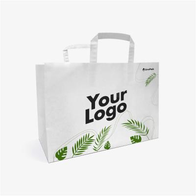 China Custom Paper Bag Factory Directly Supply Boutique Shopping Bags Packaging Bag With Ribbon Logo Die Cut for sale