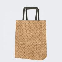 China Eco-Friendly Customized Logo Kraft Paper Gift Bags Brown Paper Bags Specialty With Flat Handles Bag for sale