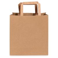 China Competitive Reasonable Price Supply Golden Supplier Food Packaging Kraft Paper Box And Coffee Bag With Flat Handle for sale