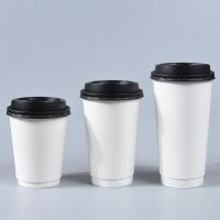 China Factory Biodegradable Double Wall Custom Paper Coffee Cup with Logo Disposable for sale