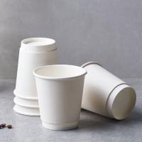 China Hot Drinks Leakproof Lid White Paper Cups Cafes 520ml Disposable Coffee Cup Take Away for sale