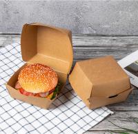 China Custom Food Container Chip French Fries Hot Dog Fried Chicken Hamburger Packaging Burger Box for sale