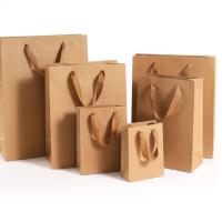 China Customised Luxury White Kraft Paper Shopping Tote Bags Eco-Friendly And Strong For Jewelry Gift Packaging for sale