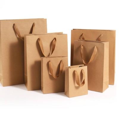 China Customised Luxury White Kraft Paper Shopping Tote Bags Eco-Friendly And Strong For Jewelry Gift Packaging for sale