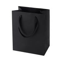China Custom Logo Eco-Friendly Handmade Wedding Gift Jewelry Cosmetic Perfume Bag Green Paper Handheld Length Handle Art Boutique Shop for sale