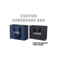 China Recyclable Brown Promotional Black Gift Shopping Luxury Craft Kraft Paper Bags Manufactures Logo Customizable for sale
