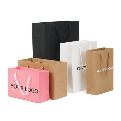 China Customized Paper Bags Gift  Customized  Personalized Handcrafted Recyclable Brown Coated Shopping Luxury for sale