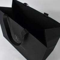 China ODM Fashion Boutique Durable Handle Packing Custom Logo Printed Shopping Paper Bag for sale