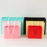 China High End Eco-Friendly Biodegradable Kraft Paper Bags Luxury Handmade Craft Colorful Logo Printing Offset Printing For Food for sale