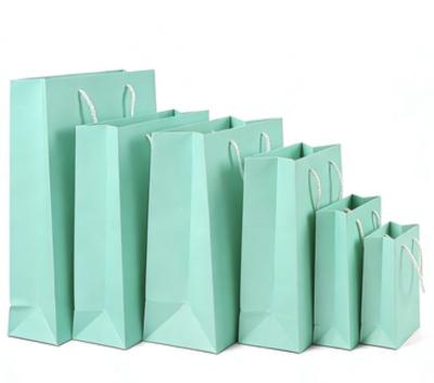 China Paper Bag Festival Gift Bag With Handles OEM Custom Design DIY Your Company Shopping Bags To Print Logo for sale